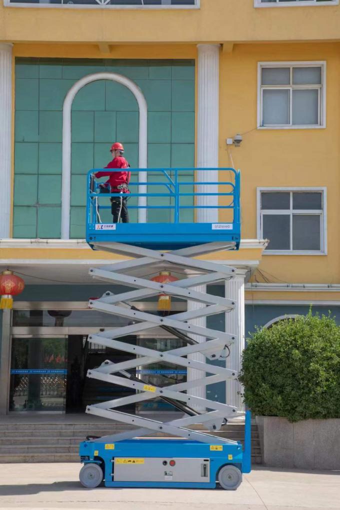 12m Hydraulic Lifting Platform Rough Terrain Scissor Lift No Manual ...