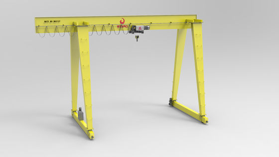 Outdoor Material Handing 35 Tons Single Girder Gantry With Electric ...