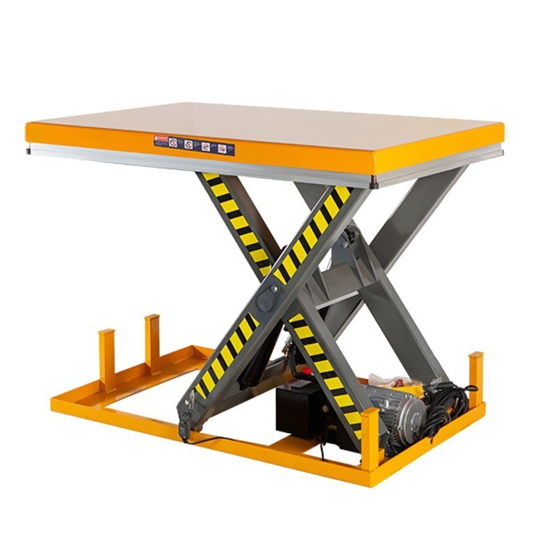 Scissor Type Heavy Duty Electro Hydraulic Lift Work Table 1m Height