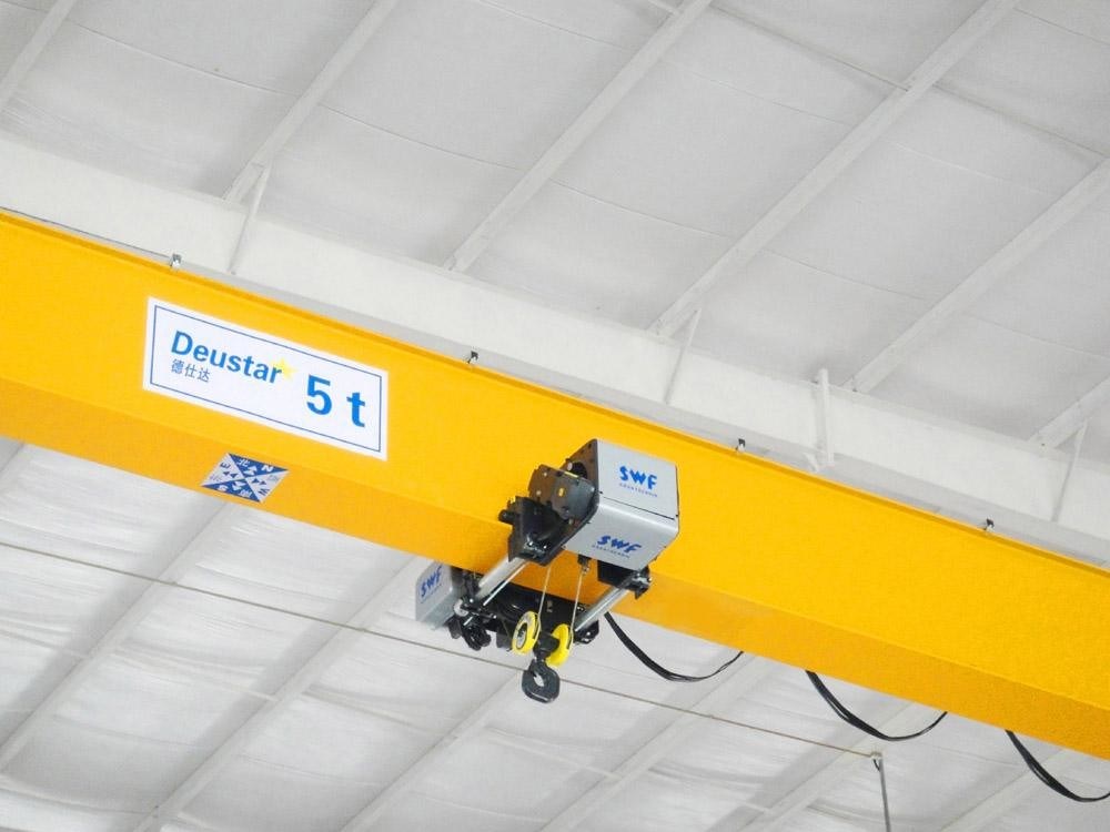OEM 1 Ton To 12.5 Ton Single Girder Overhead Cranes High Transmission ...