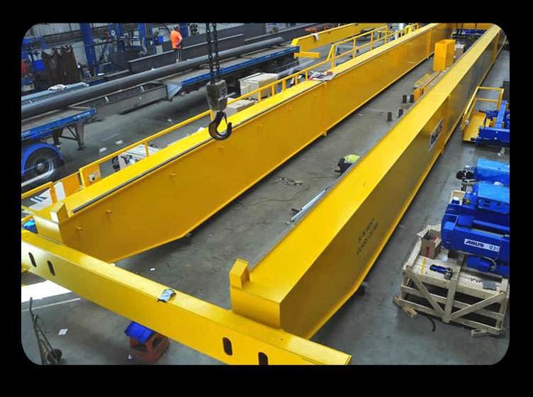 European Electric Double Beam Travelling Bridge Crane Compact Structure ...