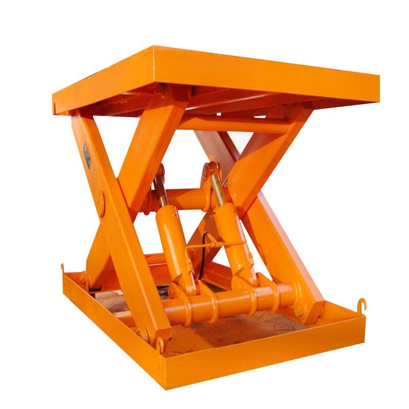 0.5kw-21kw Single Scissor Fork Hydraulic Lifting Platform For ...