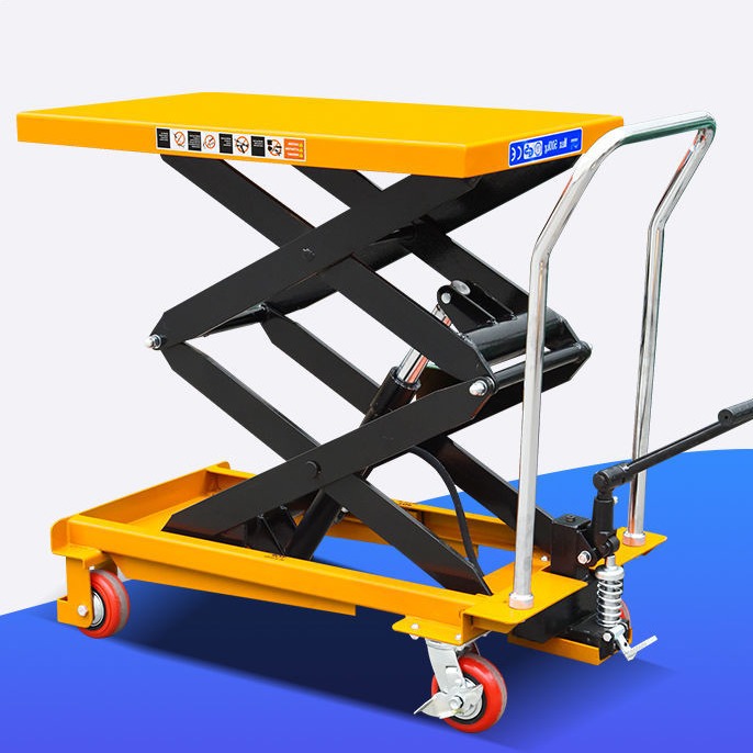900x600mm Platform Hydraulic Table Lift Cart For Order Preparation ...