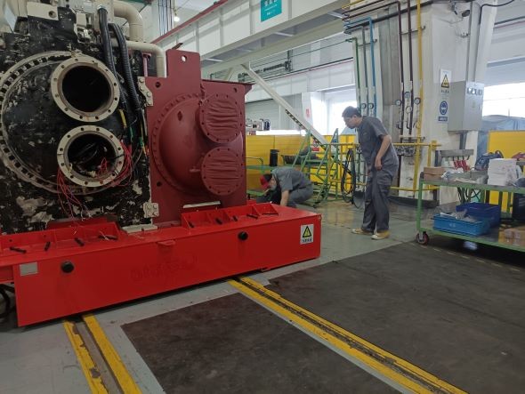 Large Mechanical Handling 25T Free Turn Trackless Transfer Cart For ...