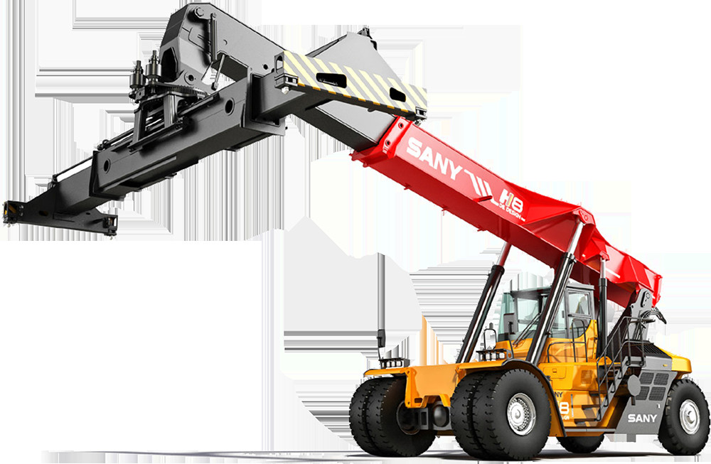 High Efficiency Low Consumption Container Reach Stacker Direct Motor Drive